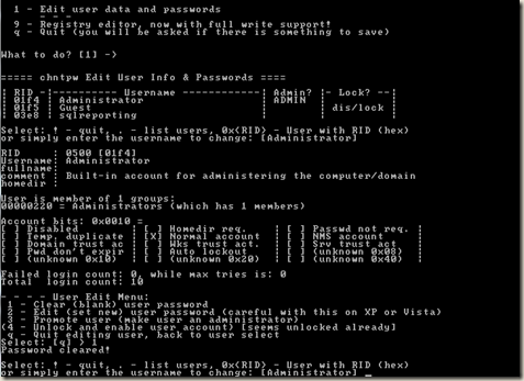Reset Lost Windows Password | Experience - Inspire - Contribute